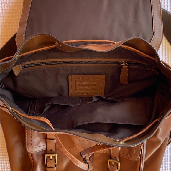 Coach | Bags | Coach Brown Leather Backpack | Poshmark